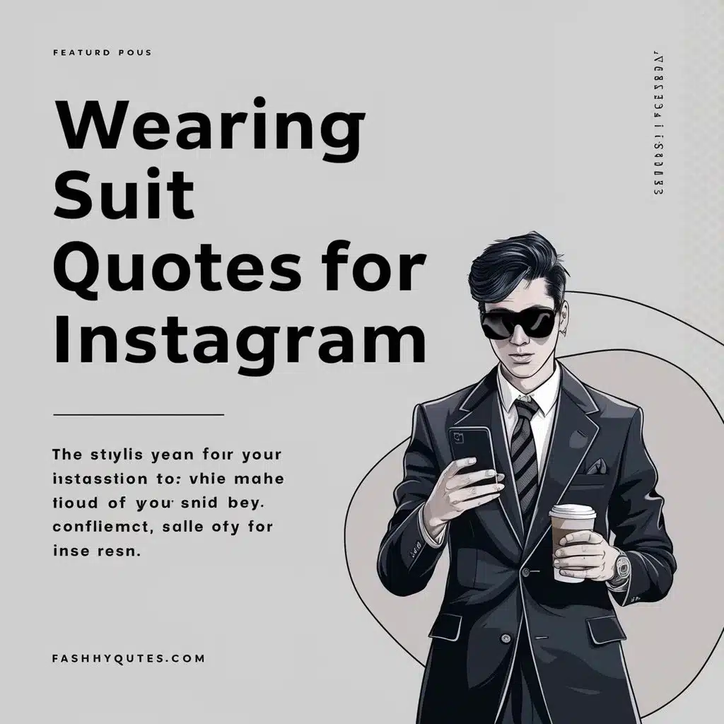 201 Best Instagram Captions For Wearing Suit Captions Unleashed
